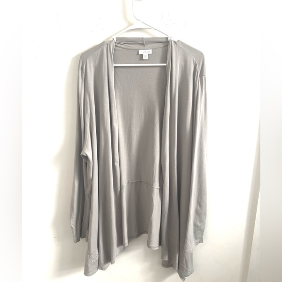 J. Jill | Sweaters | Jjill Cardigan Gray Open Front Lightweight ...